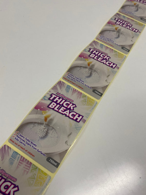 Generic Label – 750ml Thick Bleach - (100 units) | Packnet